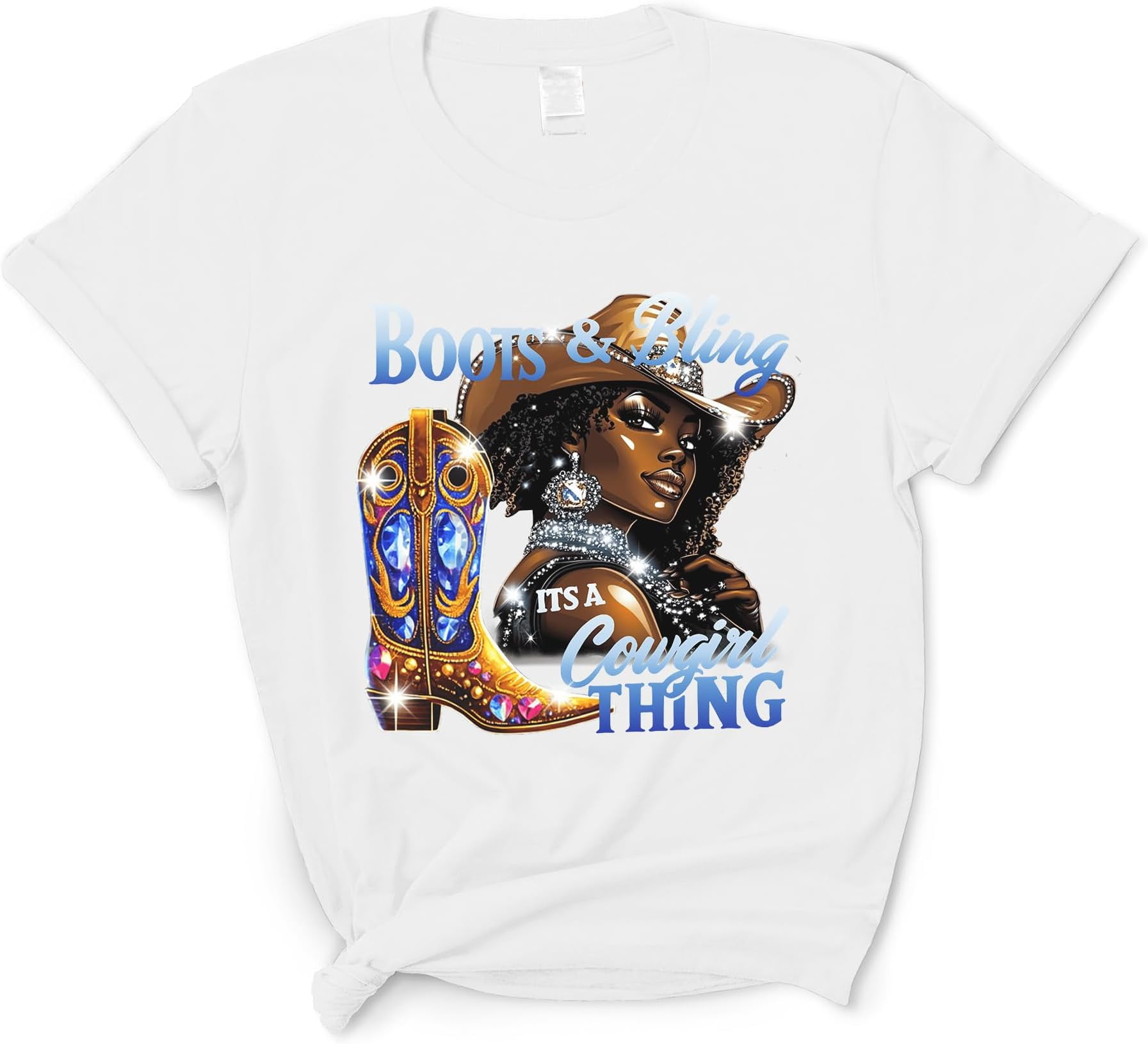 Boots and Bling its a Cowgirl Thing Shirt - Western Rodeo Cowgirl Boots ...