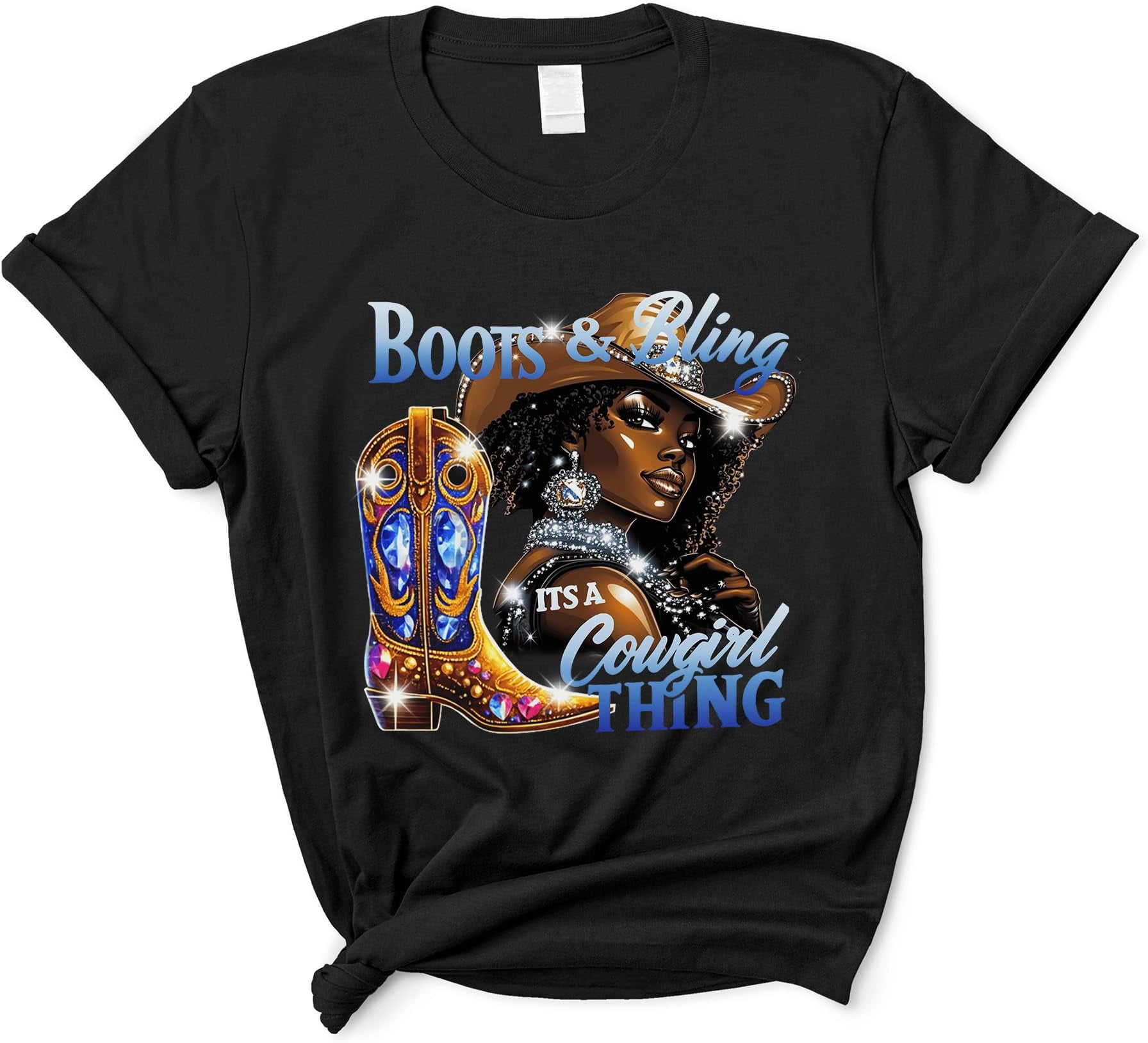 Boots and Bling its a Cowgirl Thing Shirt - Western Rodeo Cowgirl Boots ...