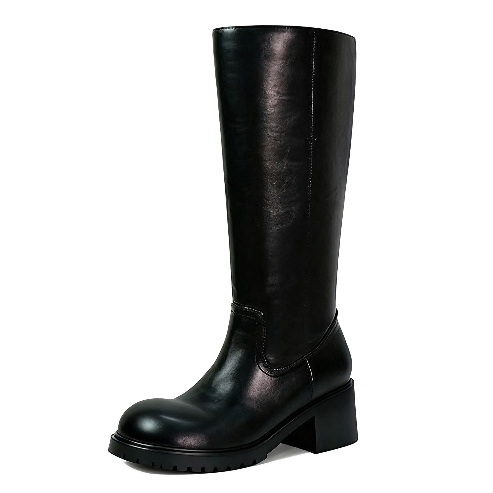 Boots for Women,High Boots for Women Autumn Winter Long Round Toe Warm ...