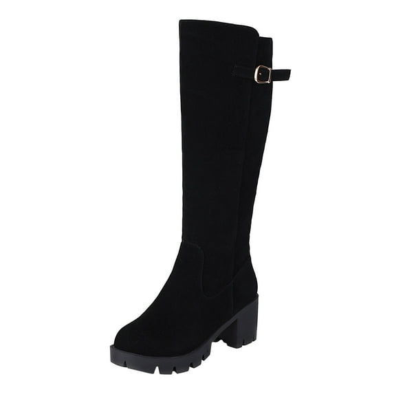 Boots for Women,Women Fashion Casual Leisure Knee High Boots with Heel ...