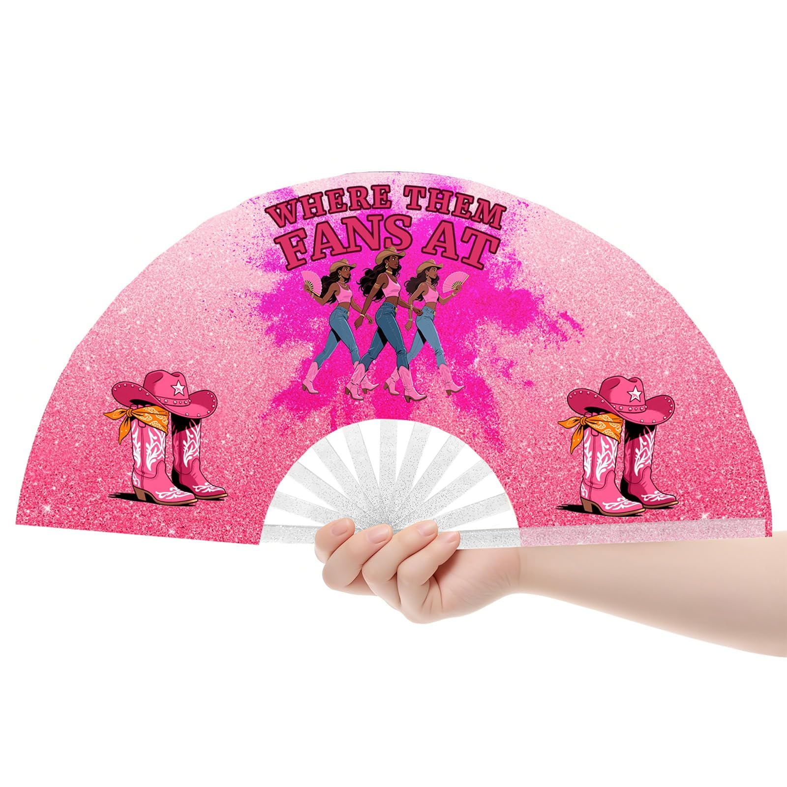 Boots on The Ground Fan, Fans For Line Dancing, Line Dance Popping Fan ...