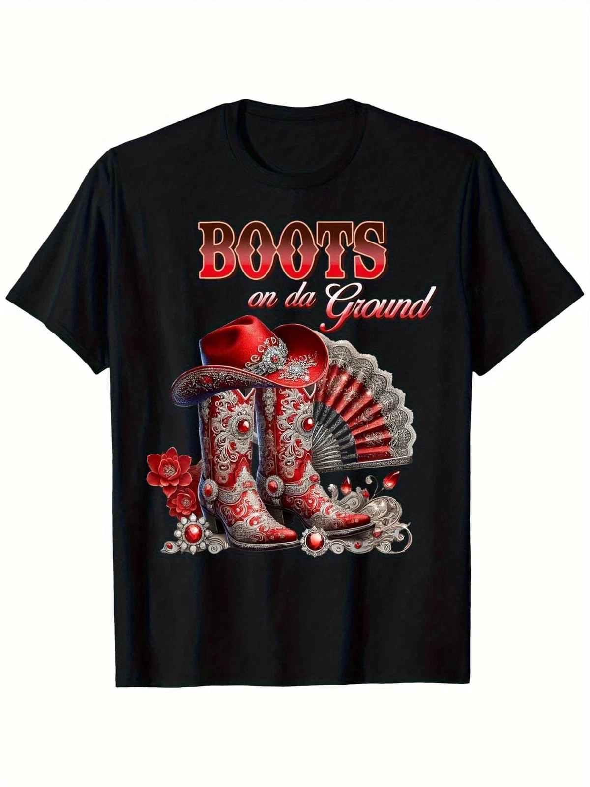 Boots on the Ground Western Cowboy Boot Rustic Country Graphic Unisex T ...