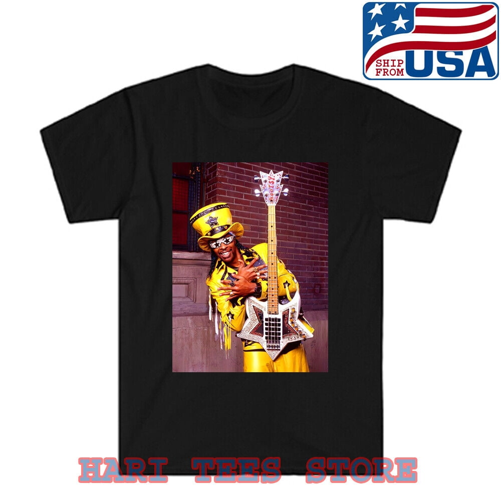 Bootsy Collins Parliament Funkadelic Men's Black T-shirt Size S to 5XL ...