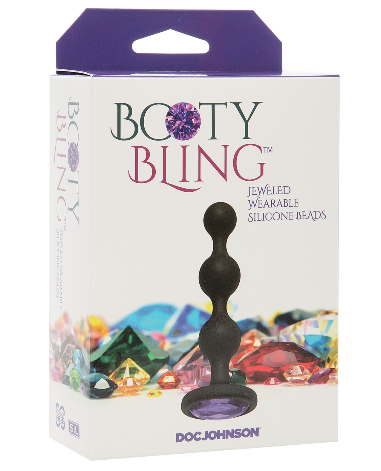 Booty Bling Wearable Silicone Beads - Purple - Walmart.com