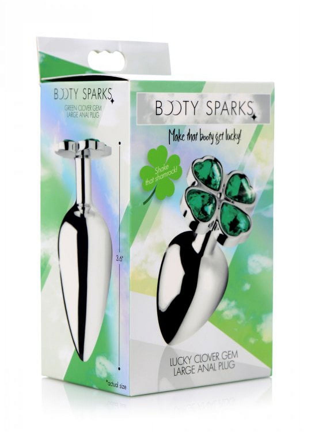Booty Sparks Lucky Clover Gem Anal Plug Large - Walmart.com