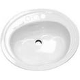 Bootz, Azalea Oval Drop In Lavatory Sink, 20 In. X 17 In.White, 6 Pack ...