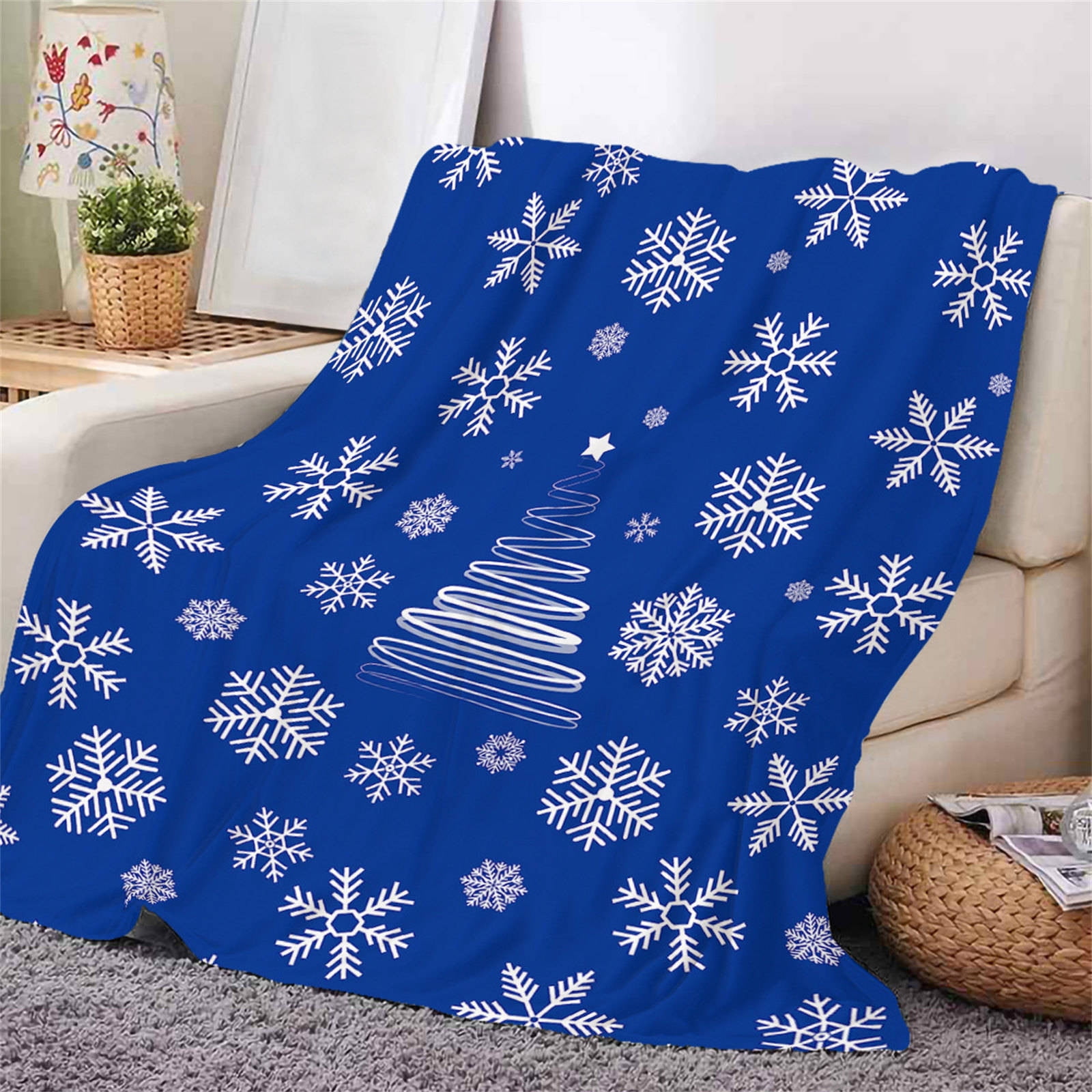 Boovnll Christmas Blanket, 50x60" Super Soft Warm Cozy Flannel Blankets ...