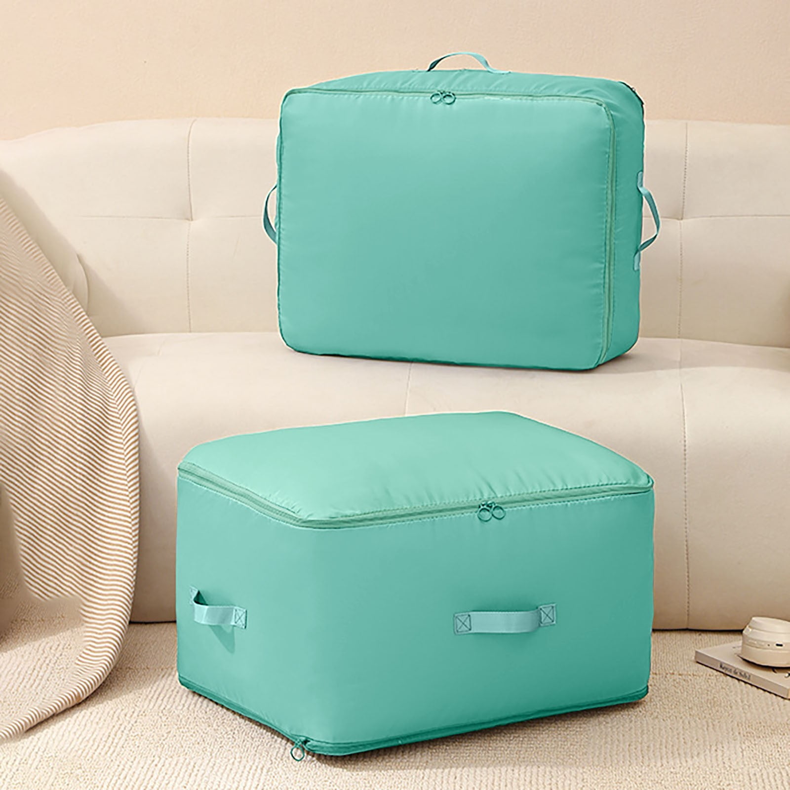 Boovnll Clothes Storage Bins with Lids, 55L Extra Large Capacity ...