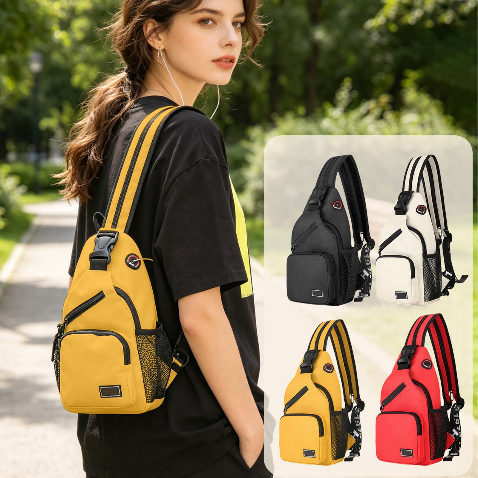 Boovnll Crossbody Bag Multifunctional Lightweight Large Capacity Sling ...