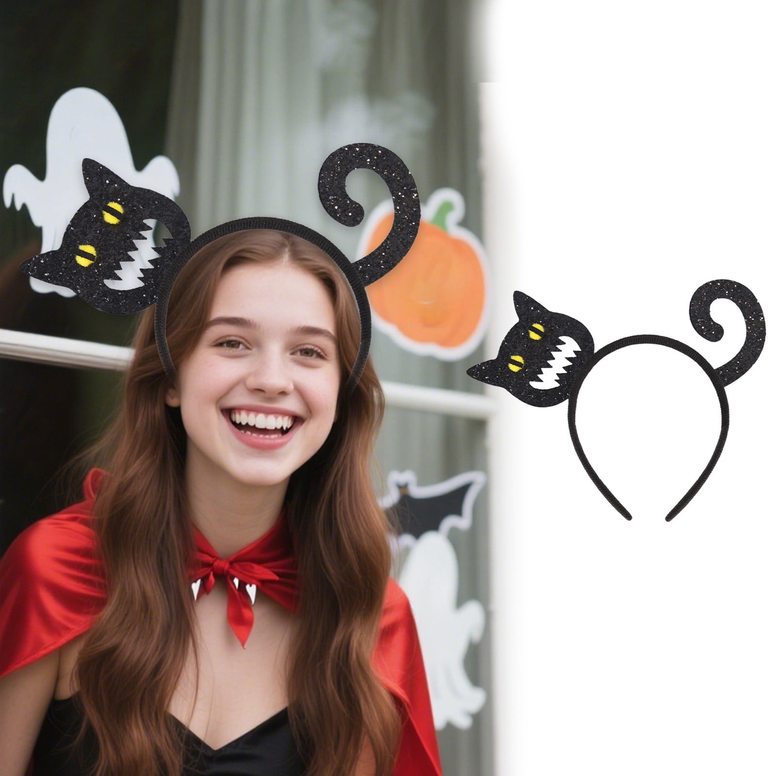 Boovnll Halloween Headband, Funny Cute Hair Hoop Black Spider Halloween ...