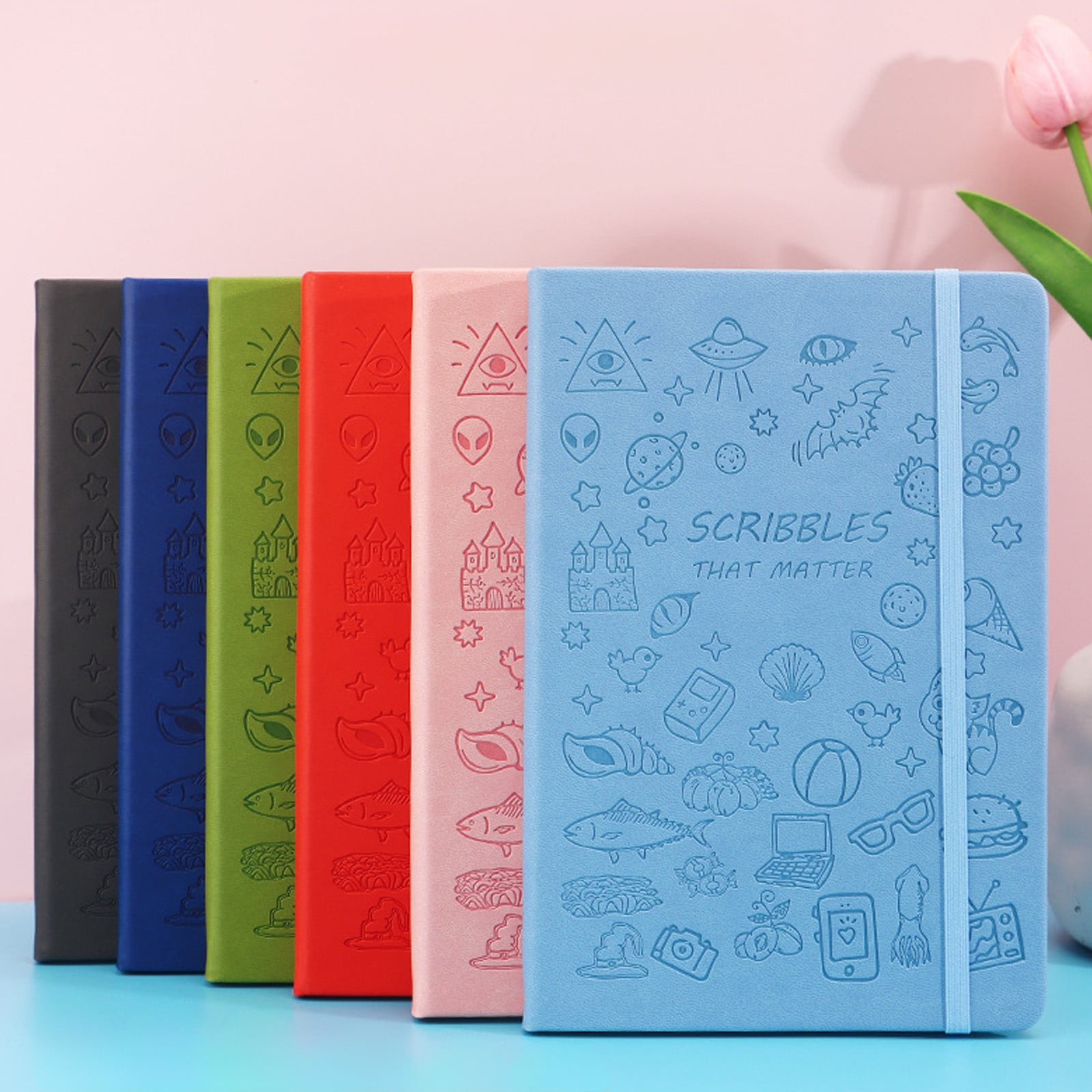 Boovnll Journal Notebook A6 Hardcover Leather Thick Paper Notebooks for ...