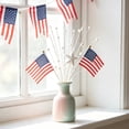 Boovnll Patriotic Berry Stems, Artificial White Blue Red Berry Stems ...