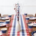 Boovnll Patriotic Berry Stems, Artificial White Blue Red Berry Stems ...