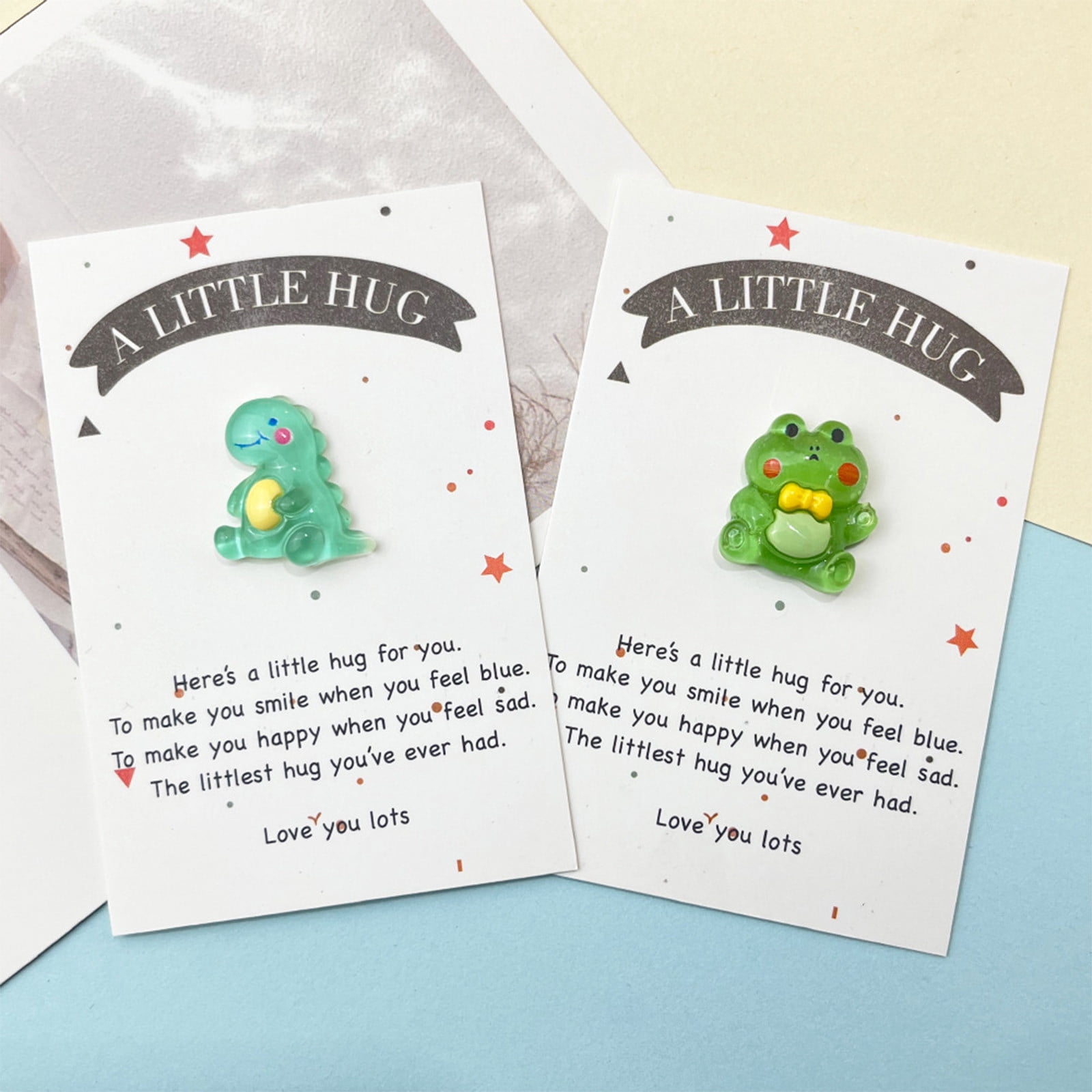 Boovnll Pocket Hug Cards with Cute Mini Dinosaur/Frogs DIY ...