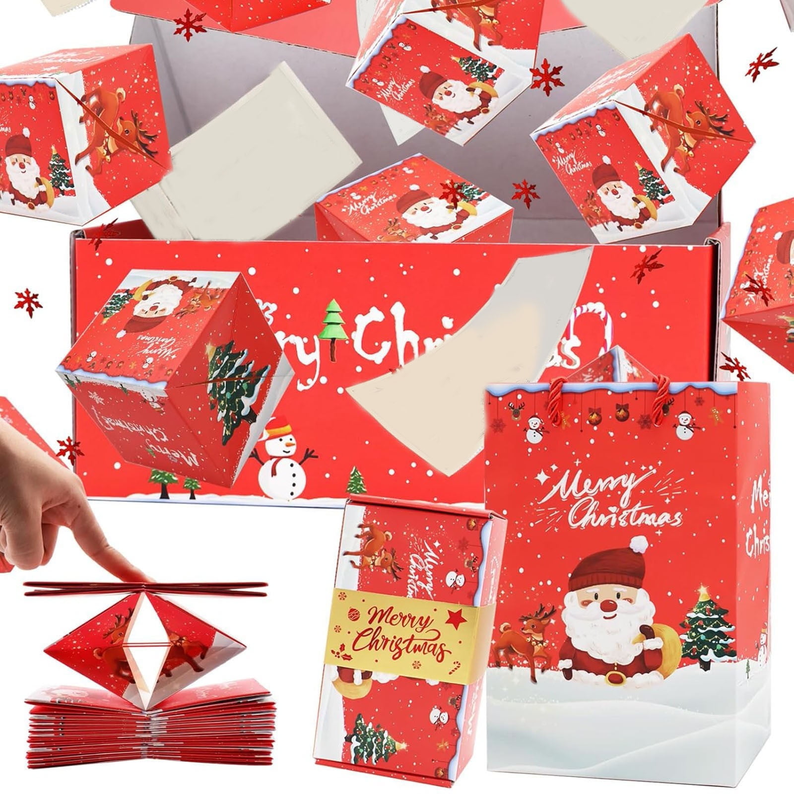 Boovnll Surprise Gift Box Explosion Merry Christmas Unique Folding DIY ...