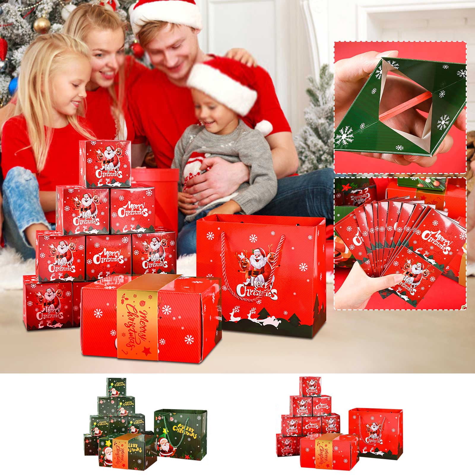 Boovnll Surprise Gift Box Explosion Merry Christmas Unique Folding DIY ...