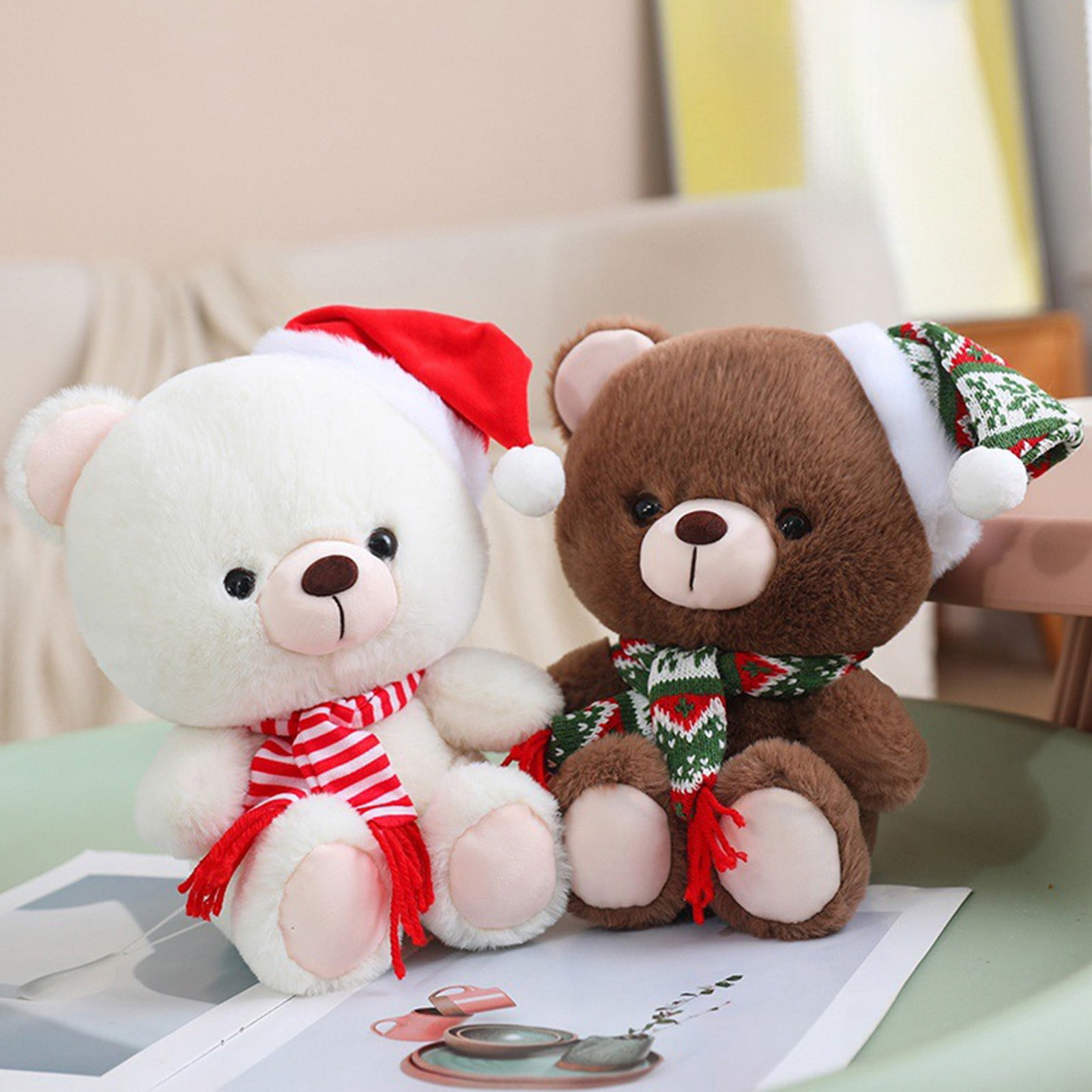 Boovnll Teddy Bear, 9" Cute Soft Plush Bear Cuddly Plushies Stuffed ...