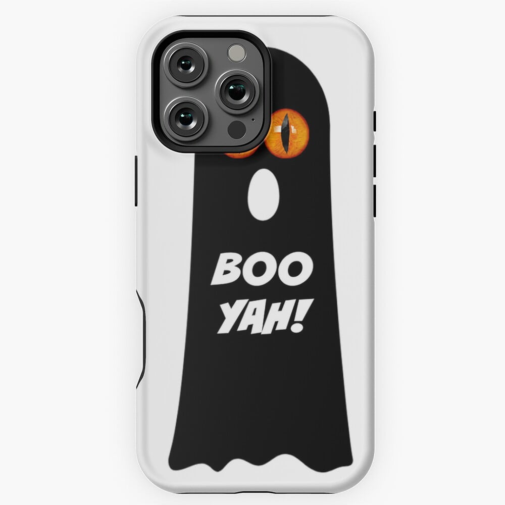 Booyah Funny Halloween Ghost Phone Case for iPhone 16 15 14 13 12 11 ...
