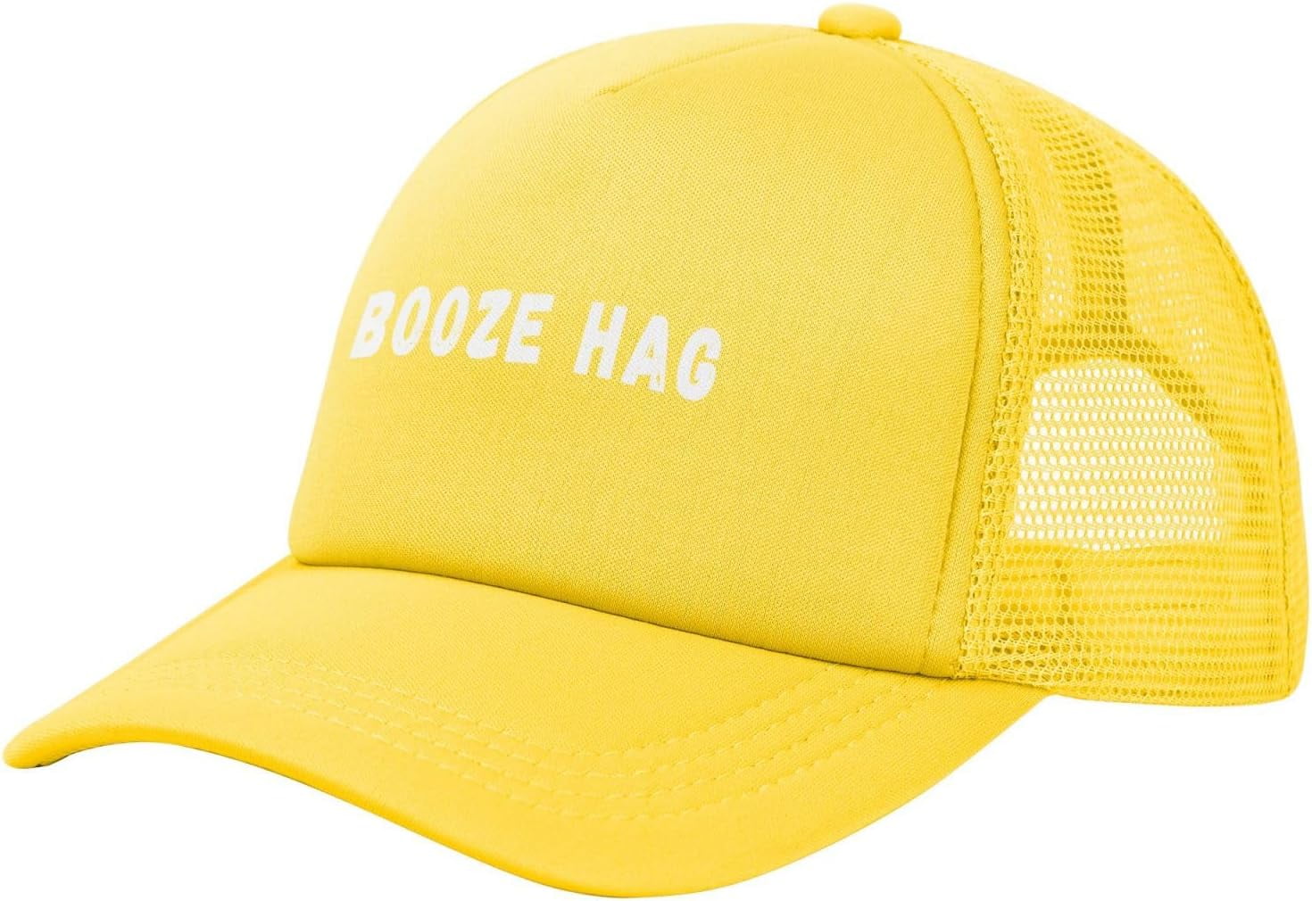 Booze Hag Hat Mesh Trucker Hat Funny Baseball Cap Men Women - Walmart.com