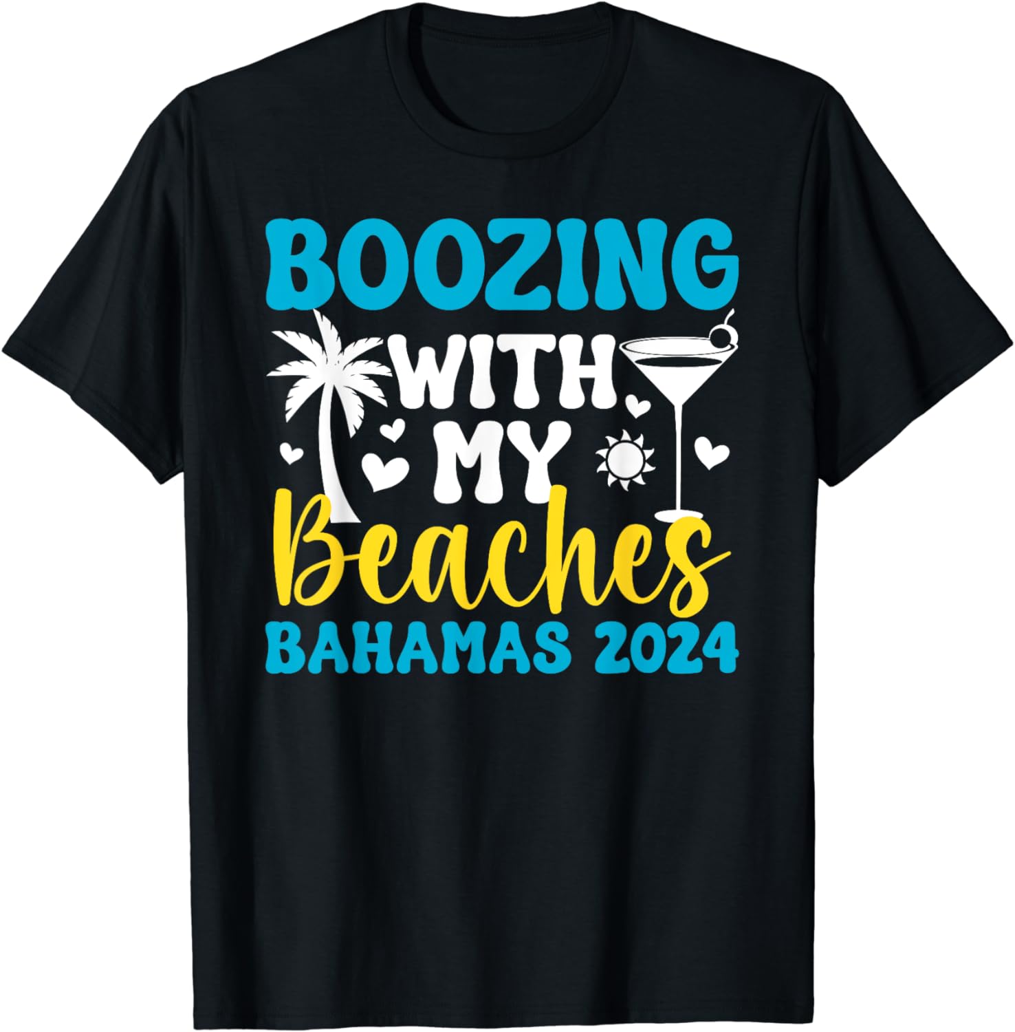 Boozing With My Beaches Bahamas 2024 Girls Trip Vacation T-Shirt ...