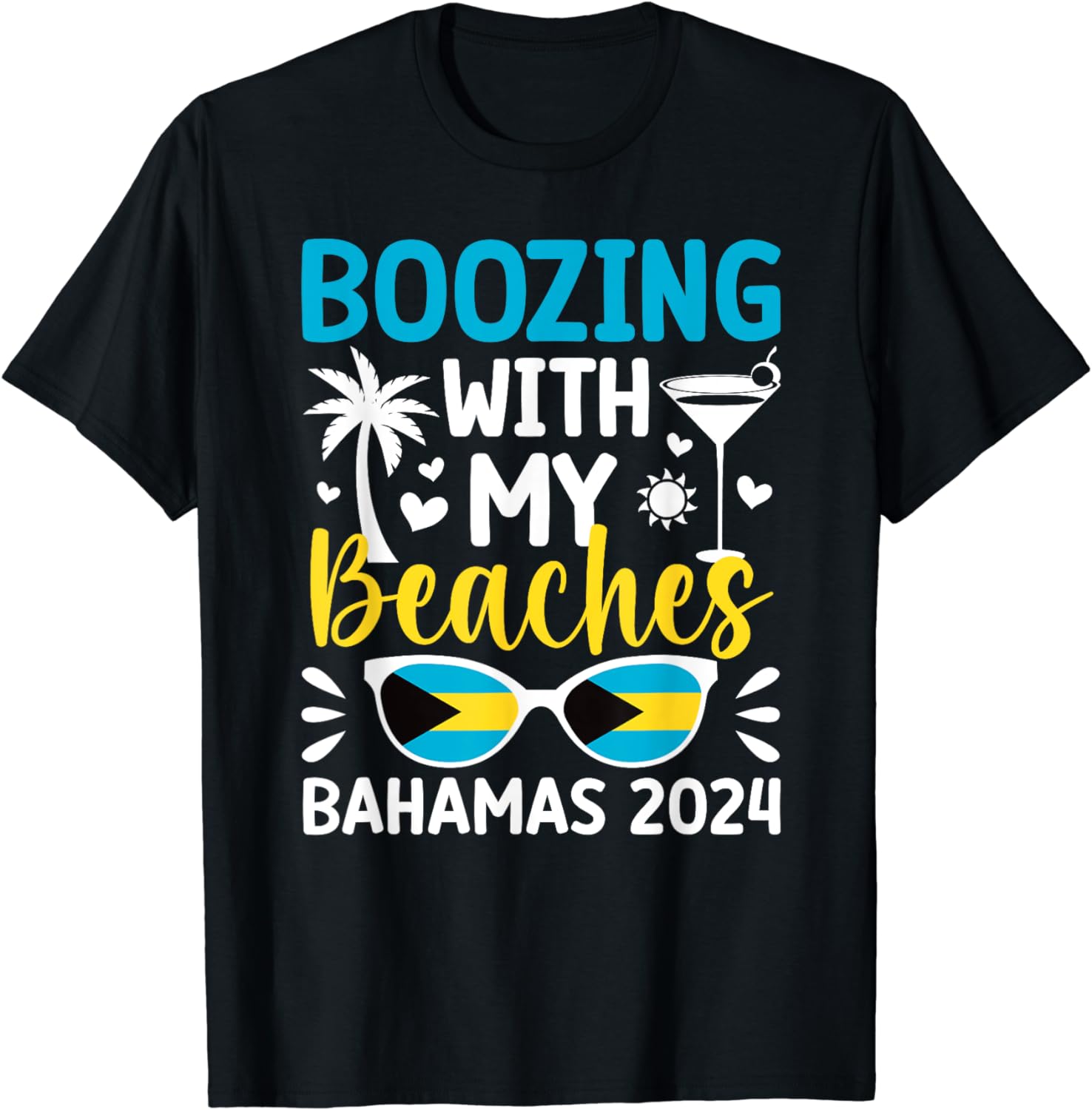 Boozing With My Beaches Bahamas 2024 Girls Trip Vacation T-Shirt ...