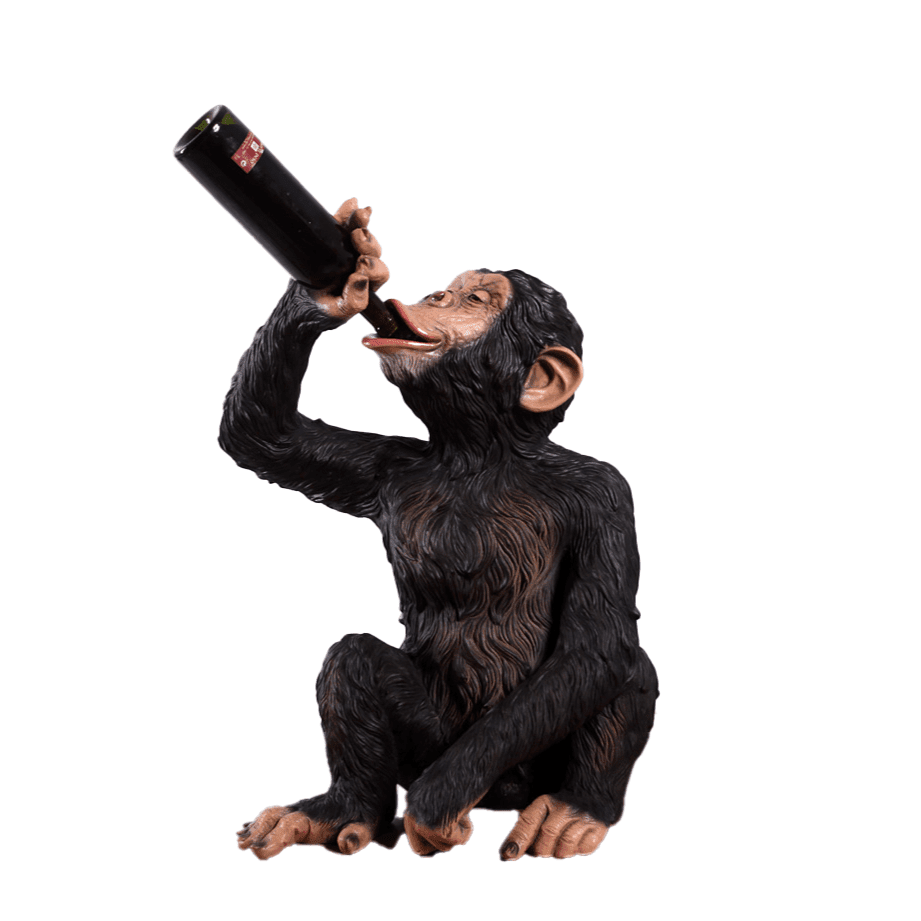 Boozy Monkey Chimpanzee Life Size Statue - Walmart.com