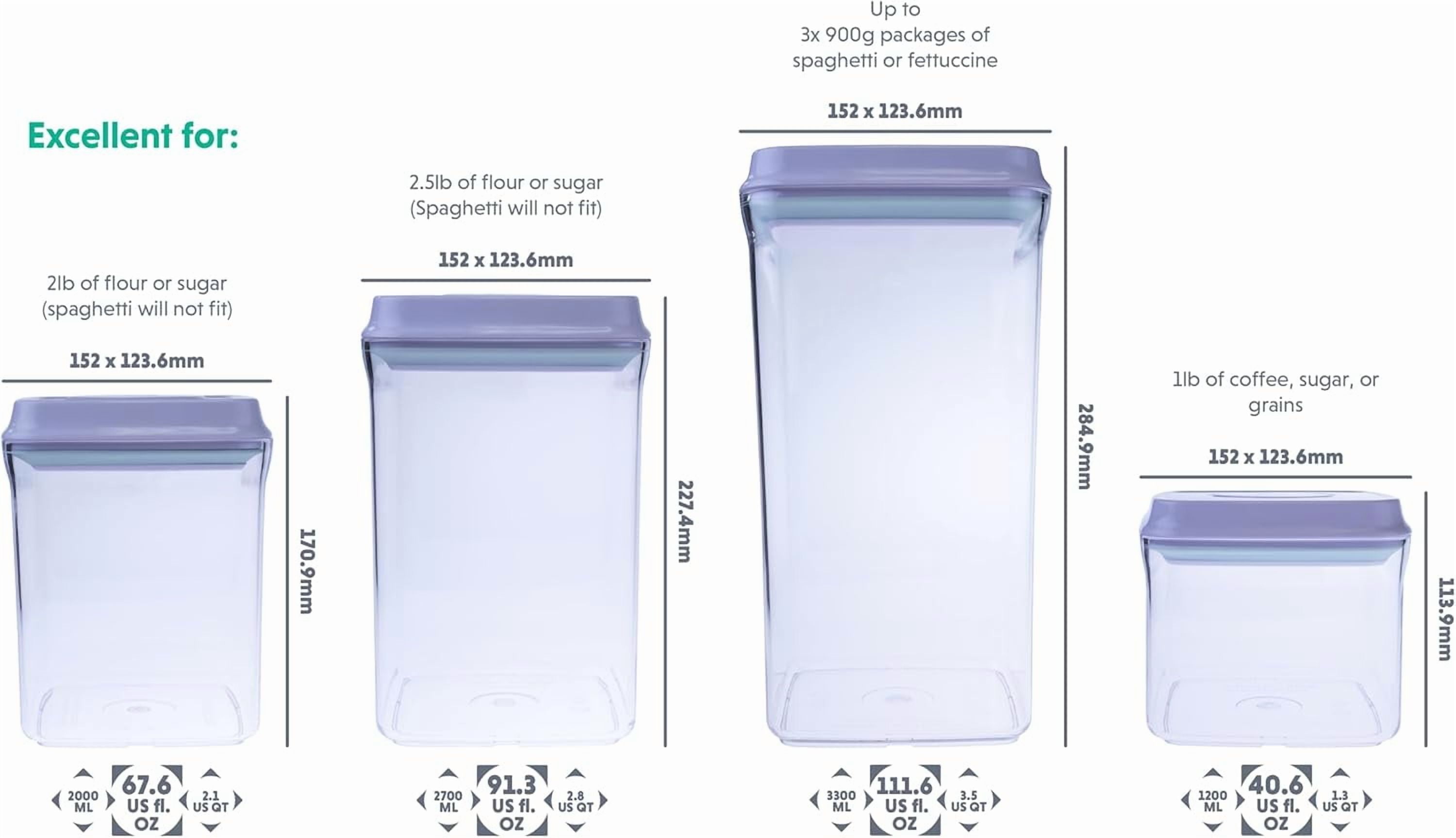 Bop Top | Airtight Meal Prep Containers with Lids | Food Storage ...