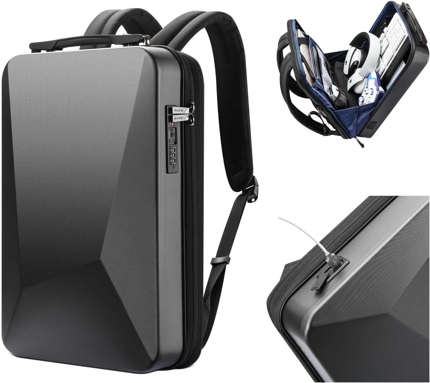 Bopai Gaming Laptop Backpack with TSA Lock & USB Port, 17.3 Inch, for Travel & Work - Walmart.com