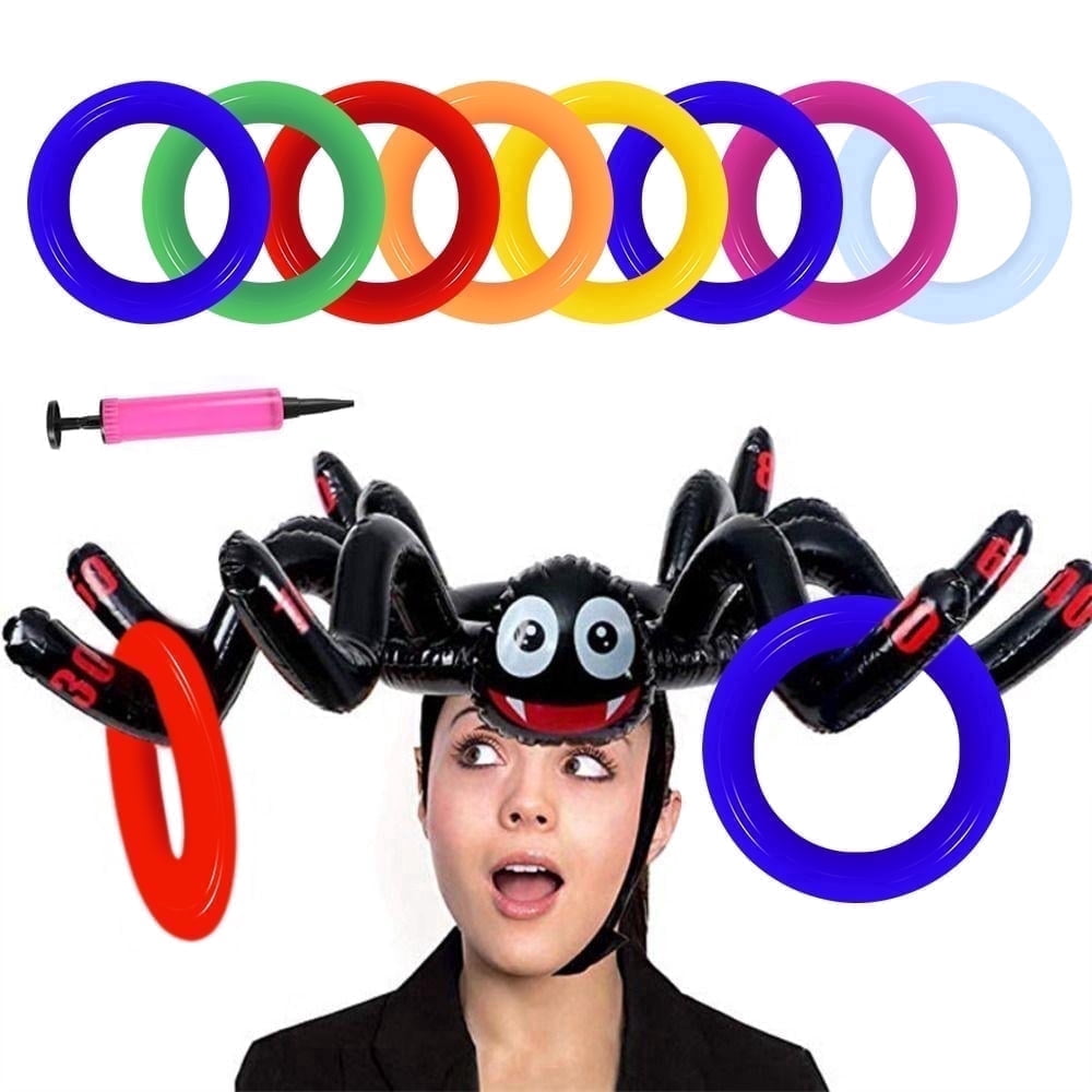 Youersen Inflatable Spider Ring Toss Game for Family - Halloween Party ...