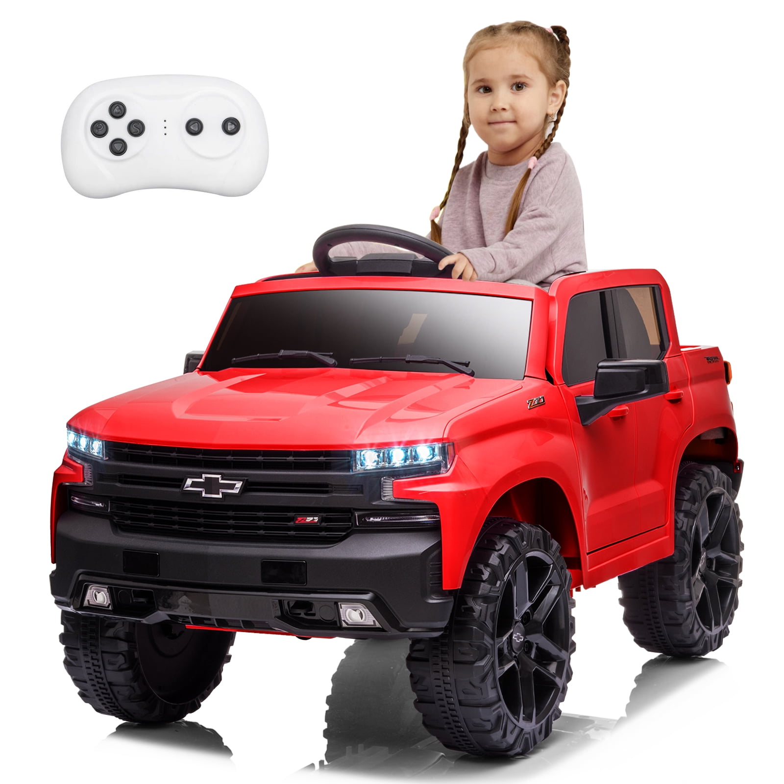 Bopilon 12V Electric Car for Kids,Licensed Chevy Silverado Truck Kids ...