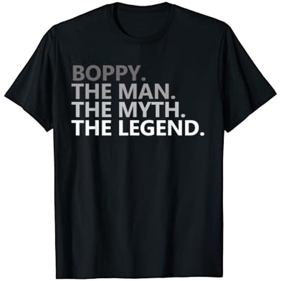 Boppy The Man The Myth The Legend Grandpa T-Shirt - Walmart.com