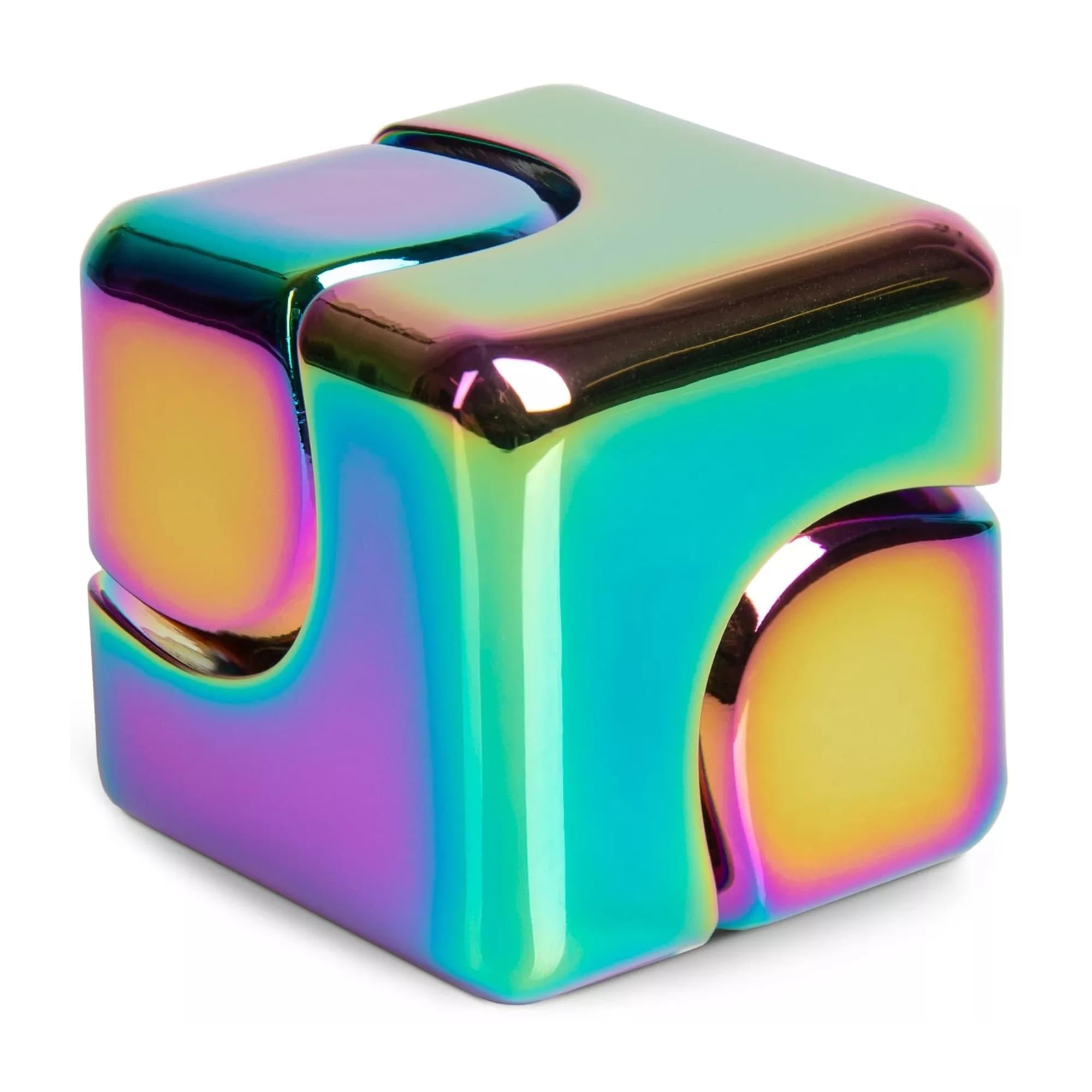 Bopster Fidget Spinner Cube | Multicolored Metallic - Walmart.com