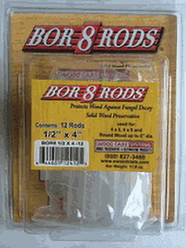 Bor 8 Rods Pack of (12) 1/2" x 4" - Walmart.com