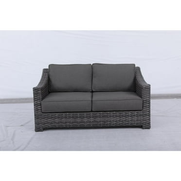 POLYWOOD Traditional 48 in. Recycled Plastic Outdoor Glider Loveseat ...