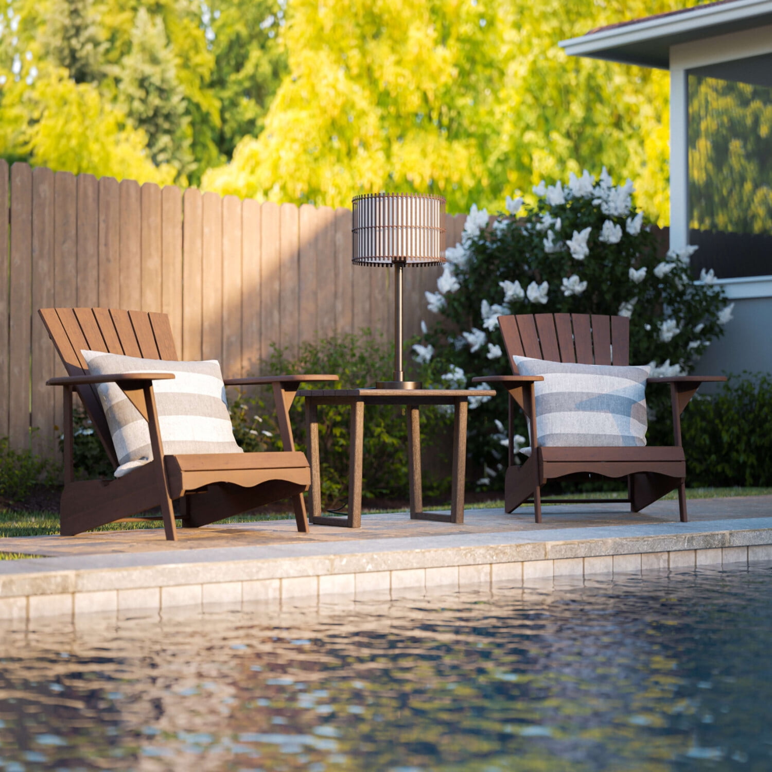 Bora Outdoor Table Lamp with Bronze Finish - Walmart.com