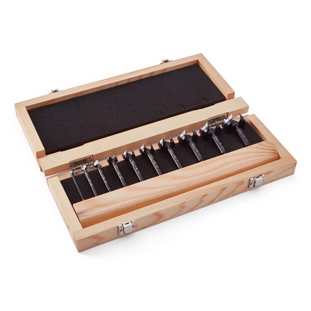Bora Portamate Tempest Forstner Bit Set With Wood Box 10Pc - Walmart.com