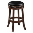 Boraam 29in. Backless Swivel Wood Bar Stool - Cappuccino Finish ...