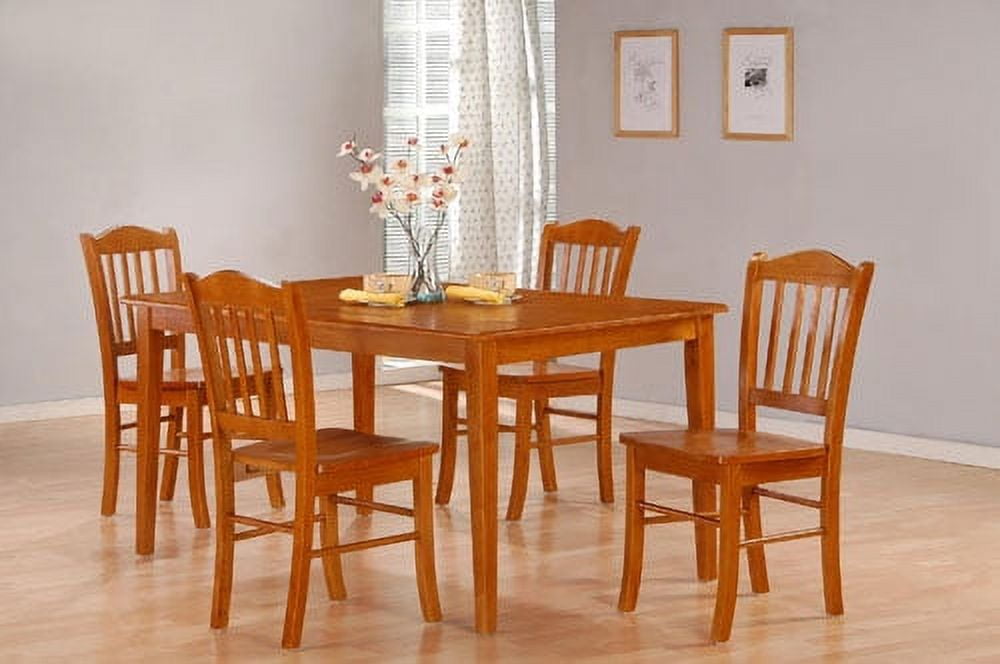 Boraam 5pc Shaker Dining Set, Oak - Walmart.com