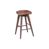 Boraam Bali Backless Swivel Rubberwood Counter Stool in Cappuccino ...