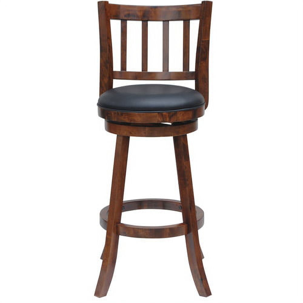 Boraam Bloomington 29" Swivel Bar Stool, Walnut - Walmart.com