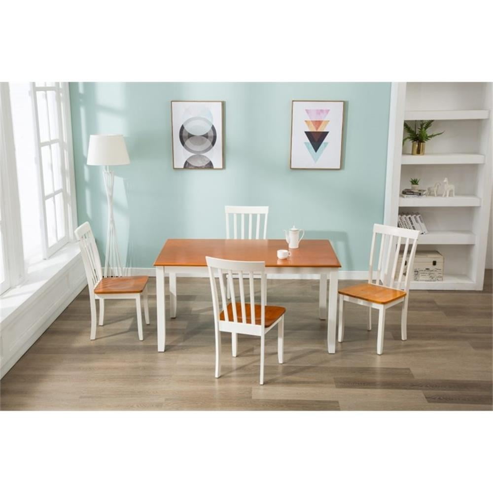 Boraam Bloomington Dining Table - Cream/Honey Oak - Walmart.com