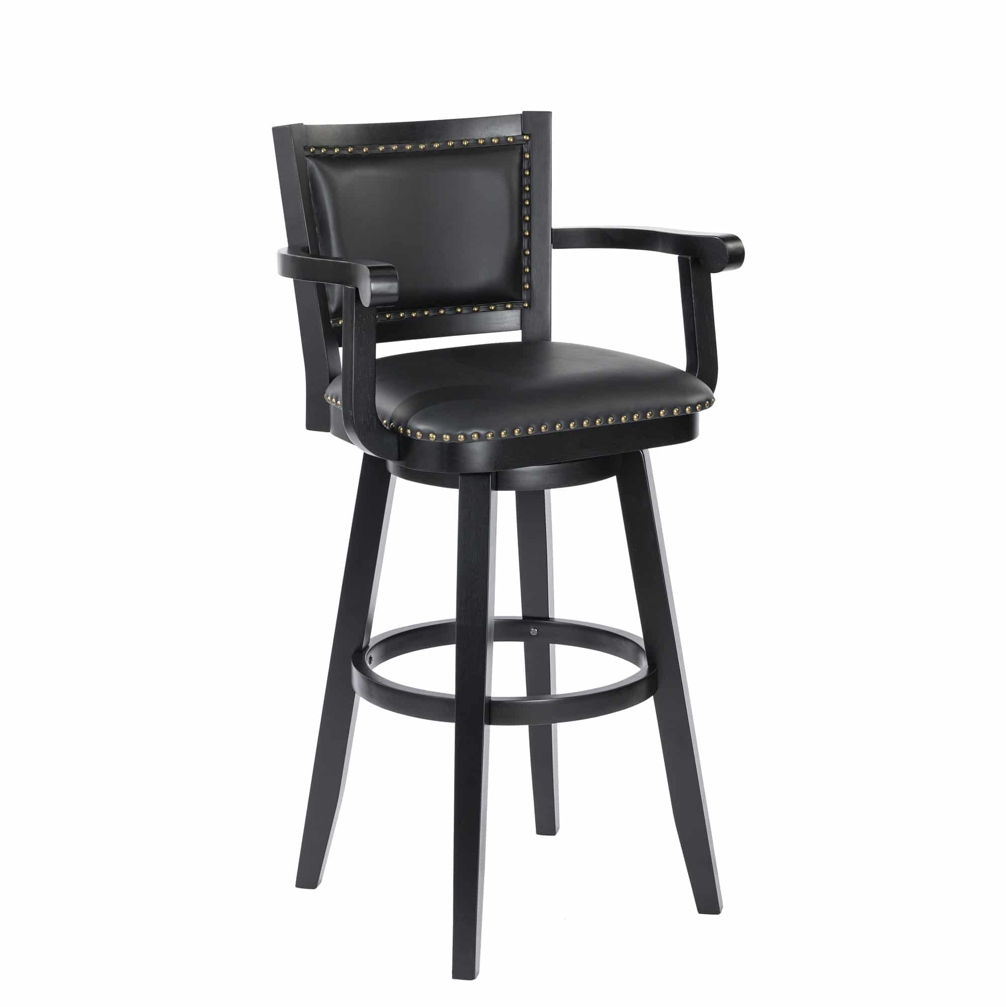 Boraam Broadmoor Extra Tall Swivel Stool - Black - Walmart.com