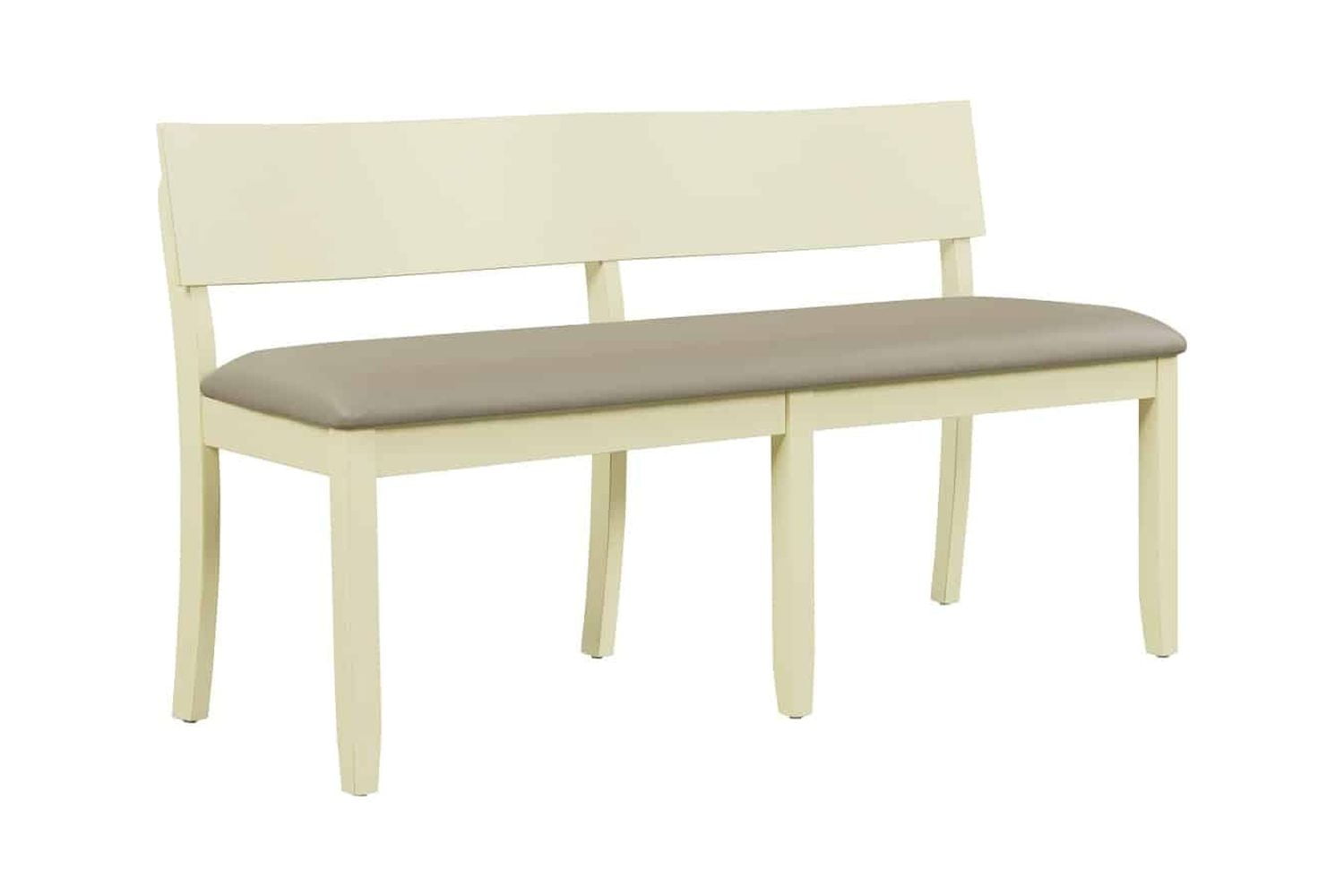 Boraam Capella Modern Dining Bench with Cushioned Seat and High-Density ...