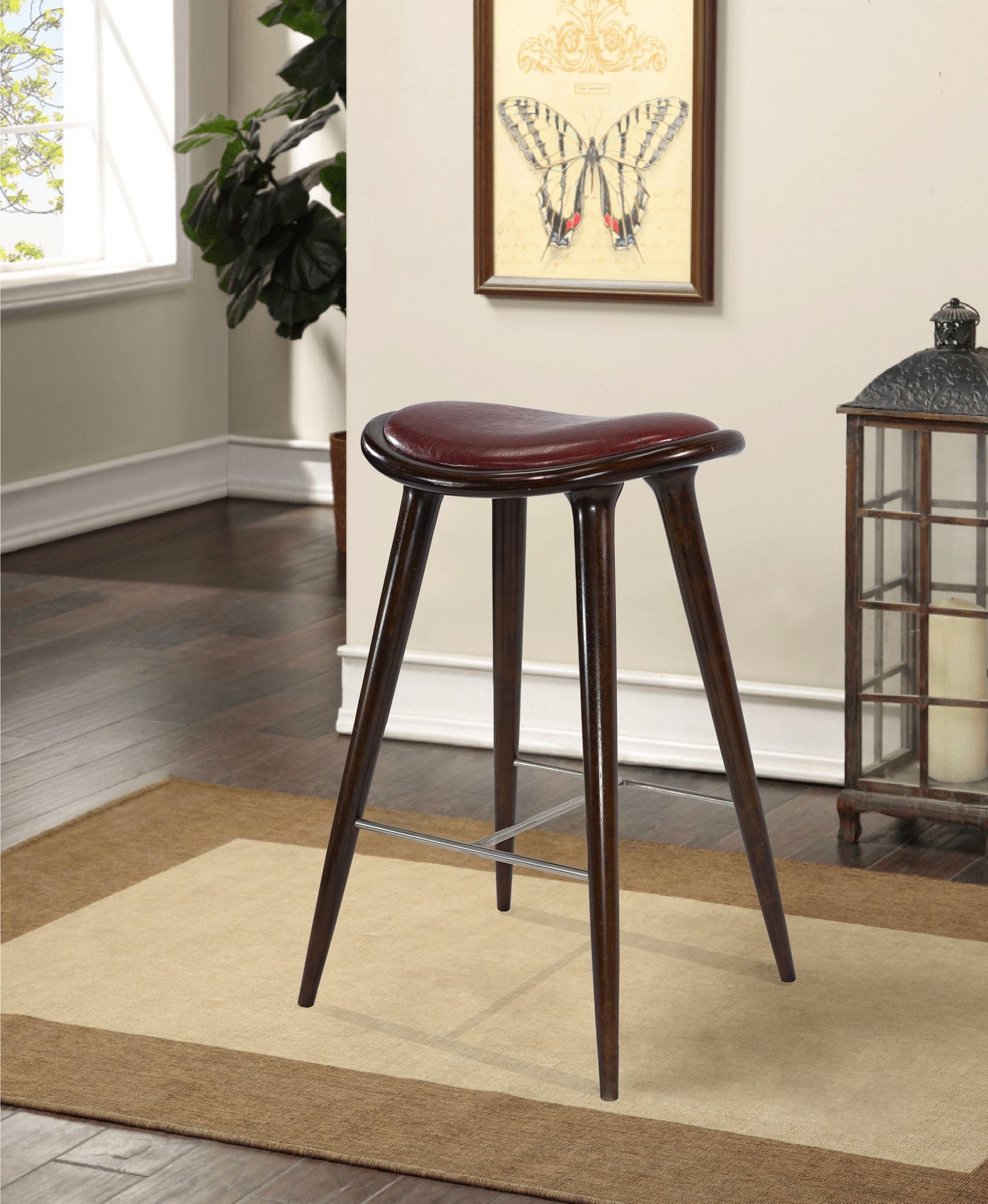 Boraam Lucio 29" Oval Stool, Brown - Walmart.com
