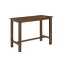 Boraam Sonoma Rubberwood Rectangular Pub Table - Chestnut Wire-Brush Finish - Walmart.com