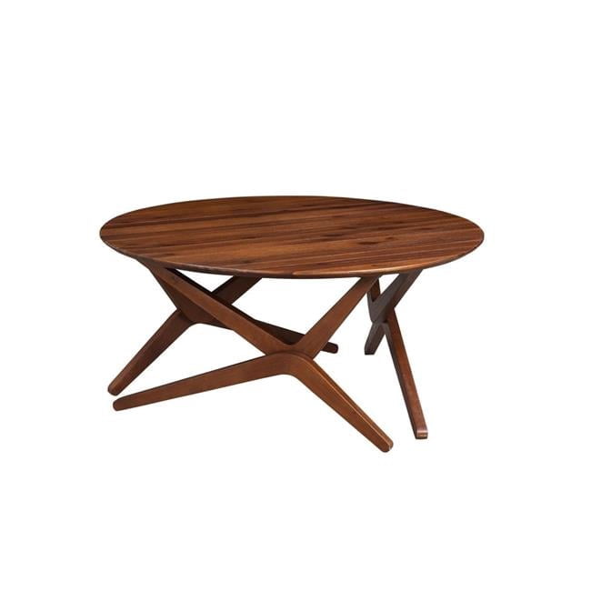 Boraam Sydney Adjustable Table, Chestnut Wire-Brush & Coffee - Walmart.com