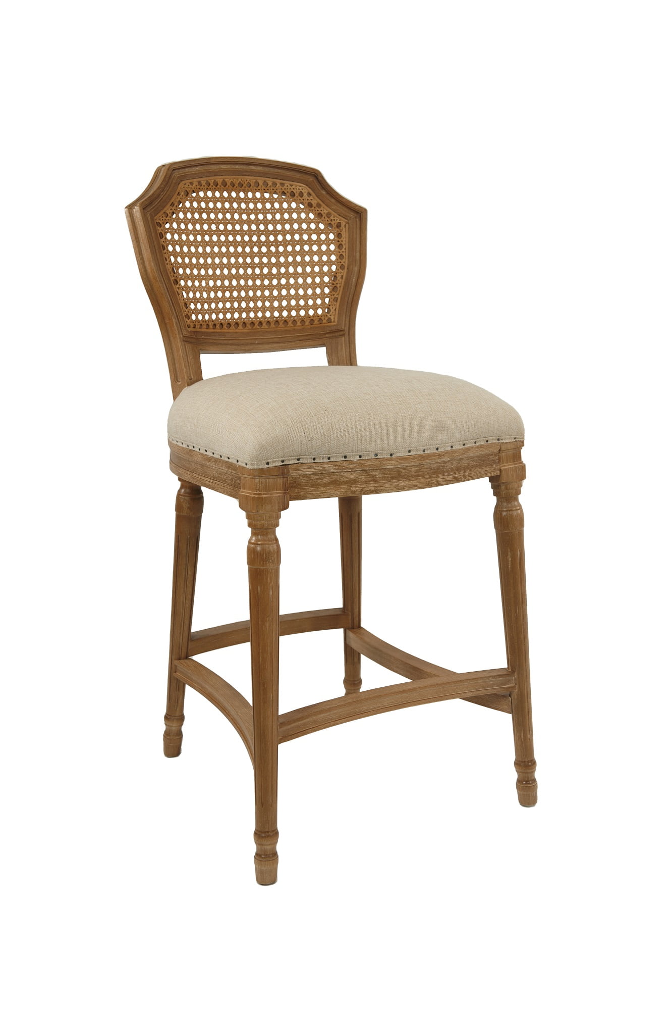 Boraam Wilbrandt Counter Height Wood Kitchen Bar Stool - Natural Finish ...