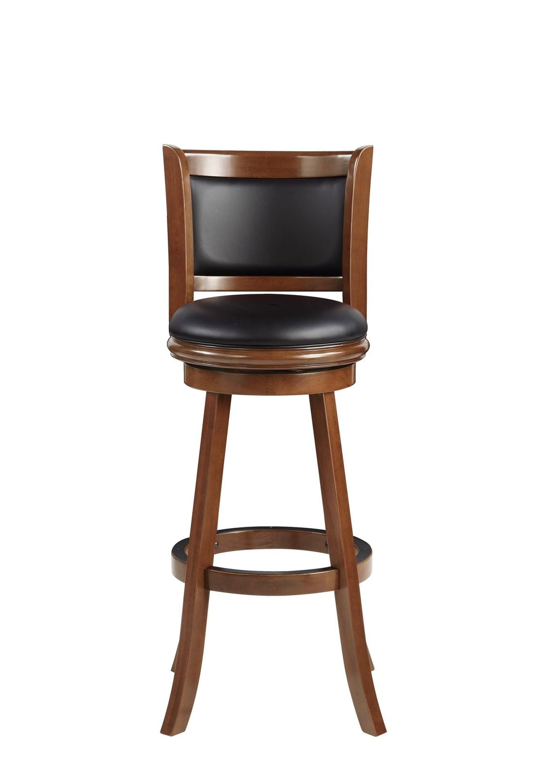 Boraam Augusta Extra Tall Swivel Wood Kitchen Bar Stool - Cherry Finish ...