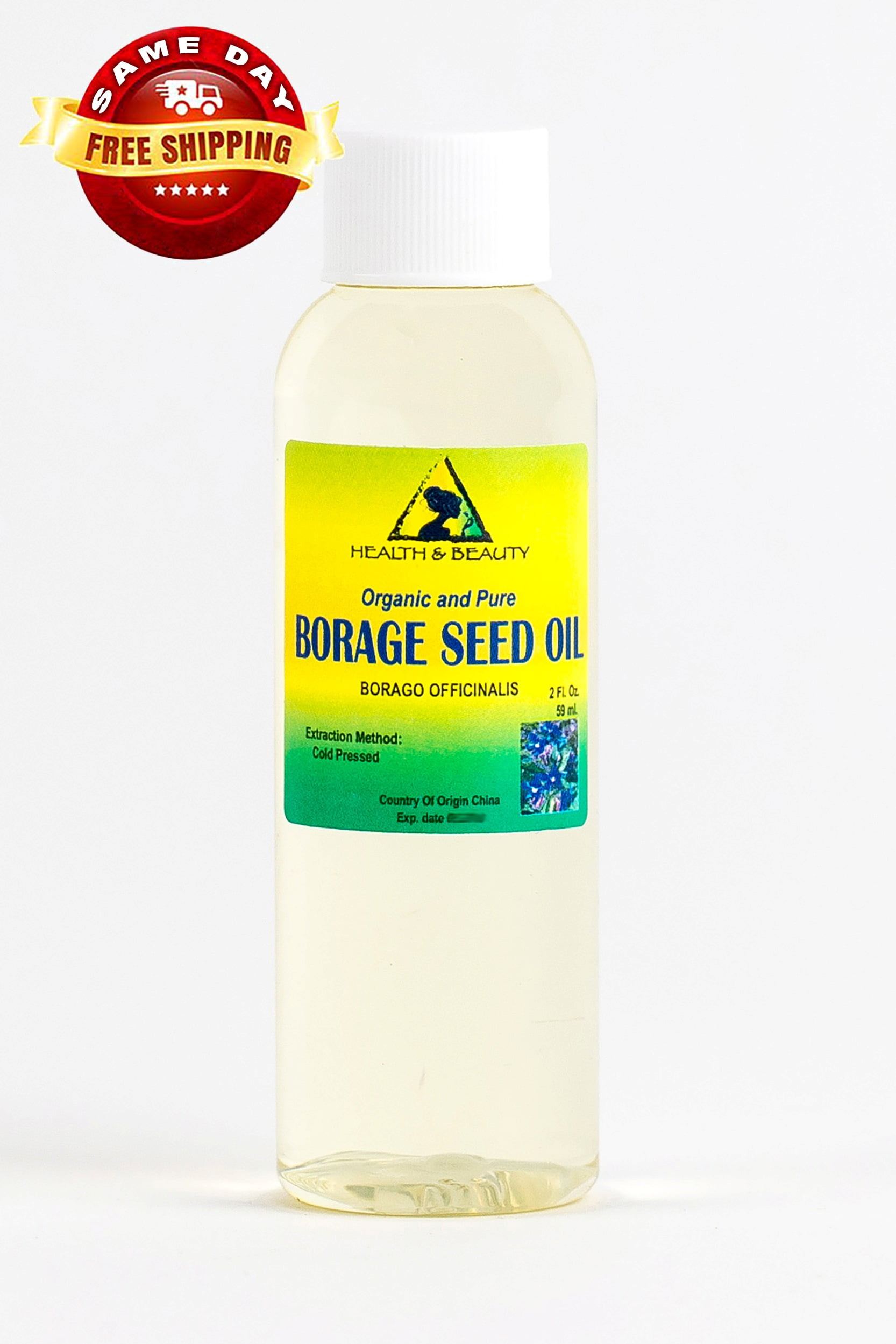 Organic Borage Seed Oil, GLA-20% Cold Pressed, Premium, 100% Pure ...