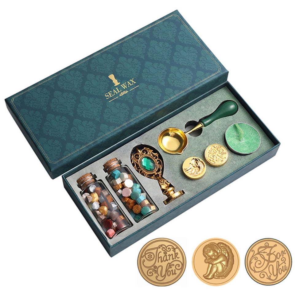 Borang Wax Seal Stamp Kit for Letter Sealing Seal Wax Stamps with ...